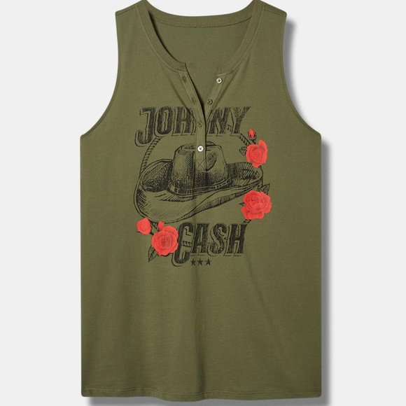 torrid | Tops | Nwt Torrid Tank Johnny Cash Classic Country Rock Band ...